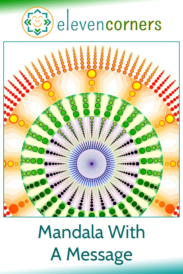 Mandala With A Message - A Hidden Date In The Design - elevencorners