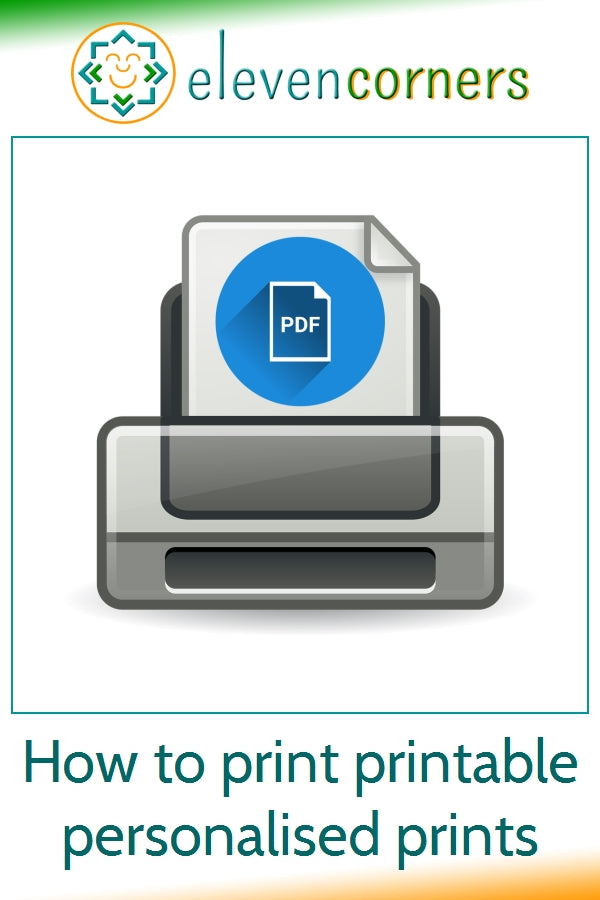 How To Print Printable Personalised Wall Art - elevencorners